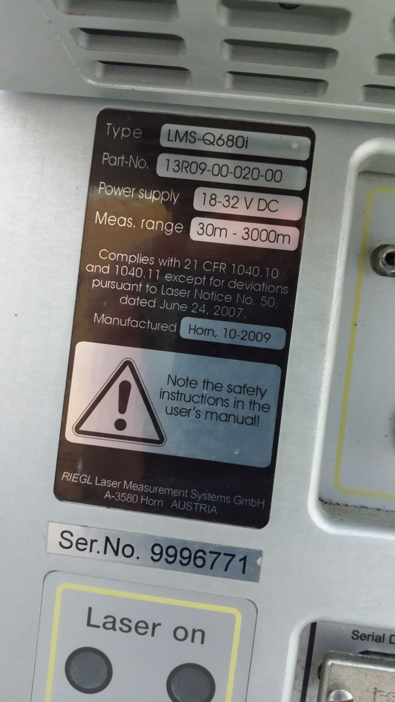 Ref.1083B LiDAR Laser Scanner – New Tech Services